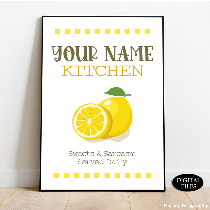 Lemon Kitchen Decor - Etsy