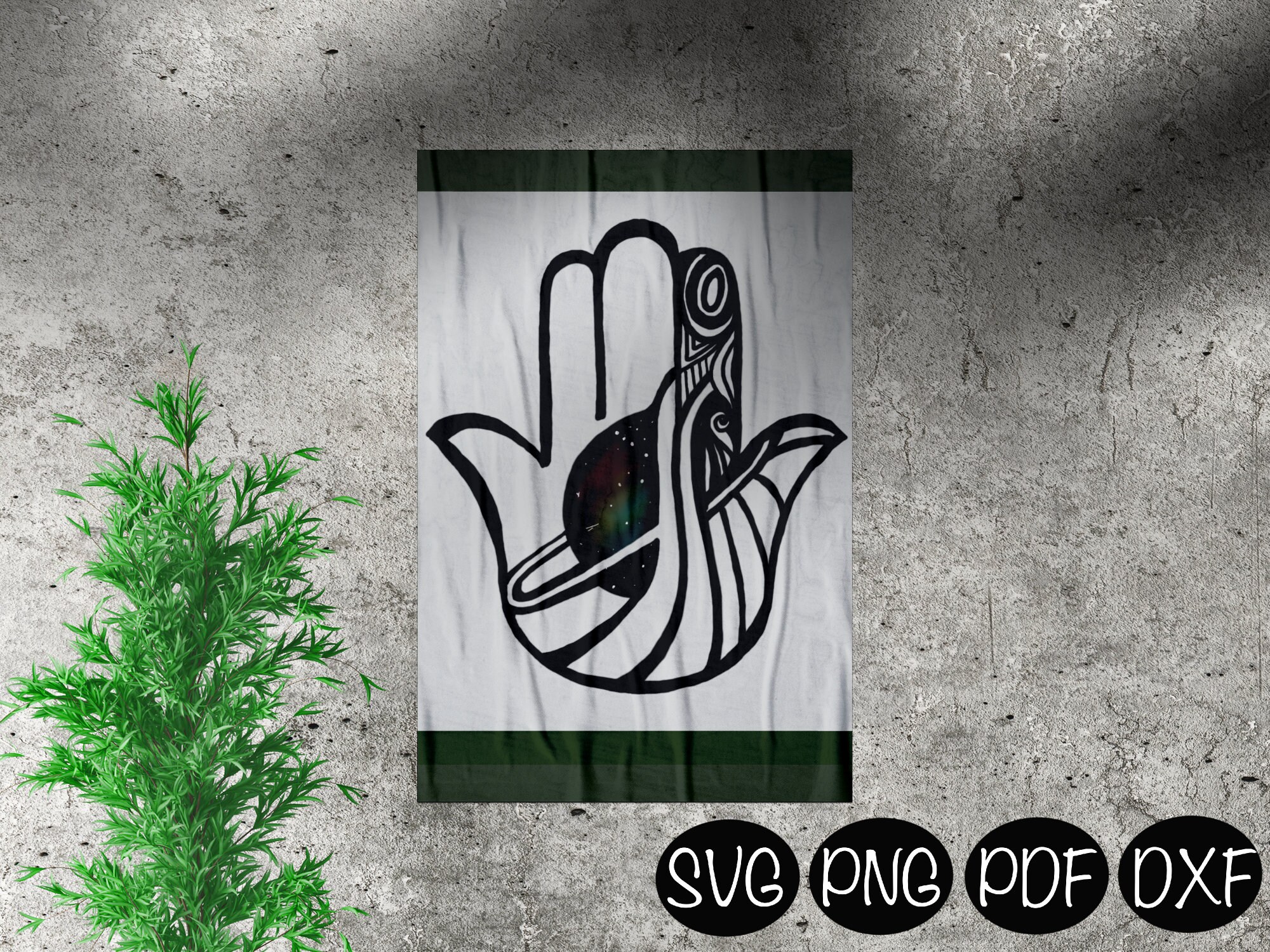 Hamsa Zantangle Design Svg, Png, Dxf, Pdf & Digital Download - Etsy