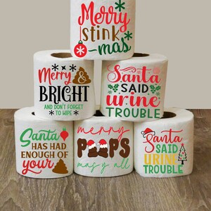 Christmas Toilet Paper, Christmas Gag Gift, Funny Christmas, Poopmas ...