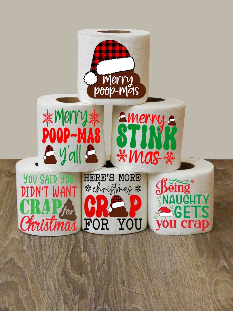 Christmas Toilet Paper, Christmas Gag Gift, Funny Christmas, Poopmas ...