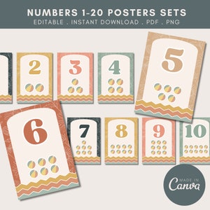 Editable Numbers Classroom Posters Sets Numbers Classroom Decor ...