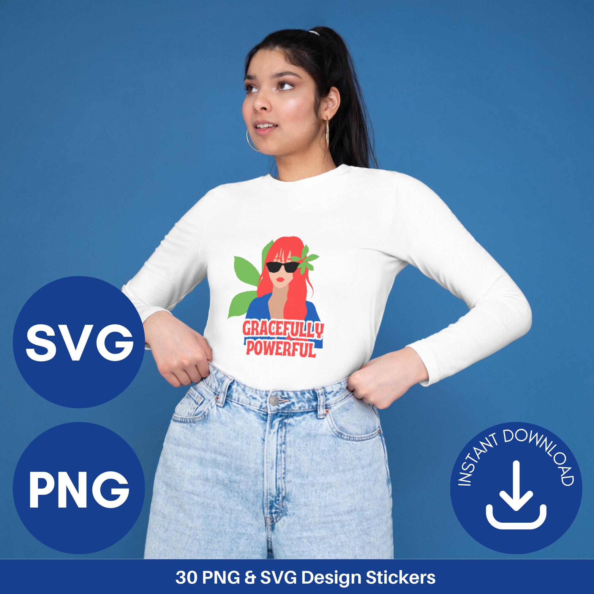 Girl Boss Sticker SVG Files PNG Boss Babe Sticker Women Empowerment ...