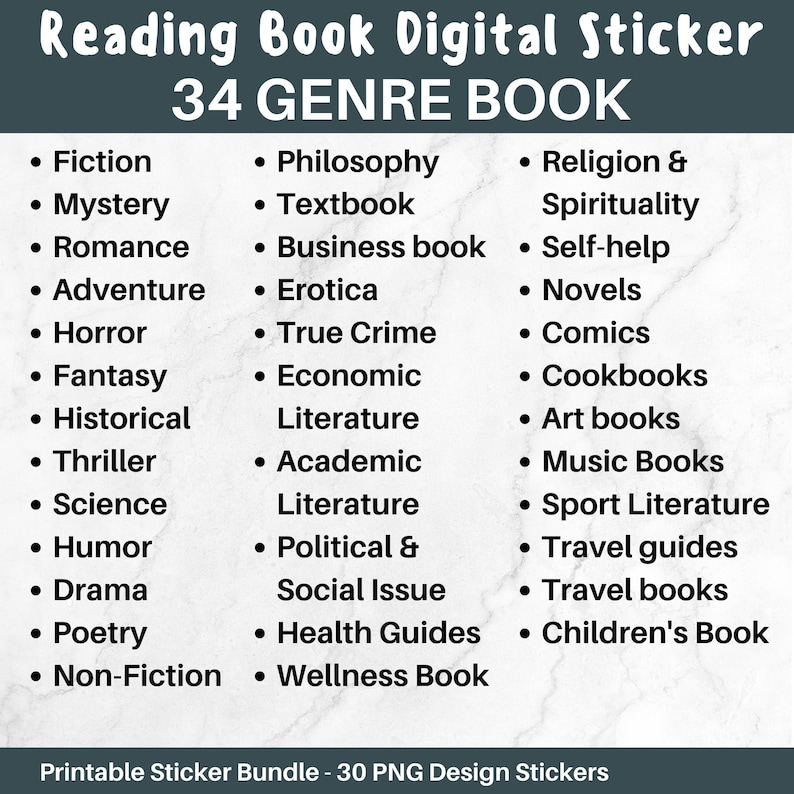 Digital Reading Stickers, Print and Cut Reading Book Stickers, Reading ...