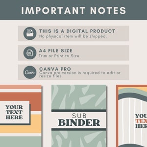 Editable Boho Binder Covers and Spines, Teacher Organization (canva ...
