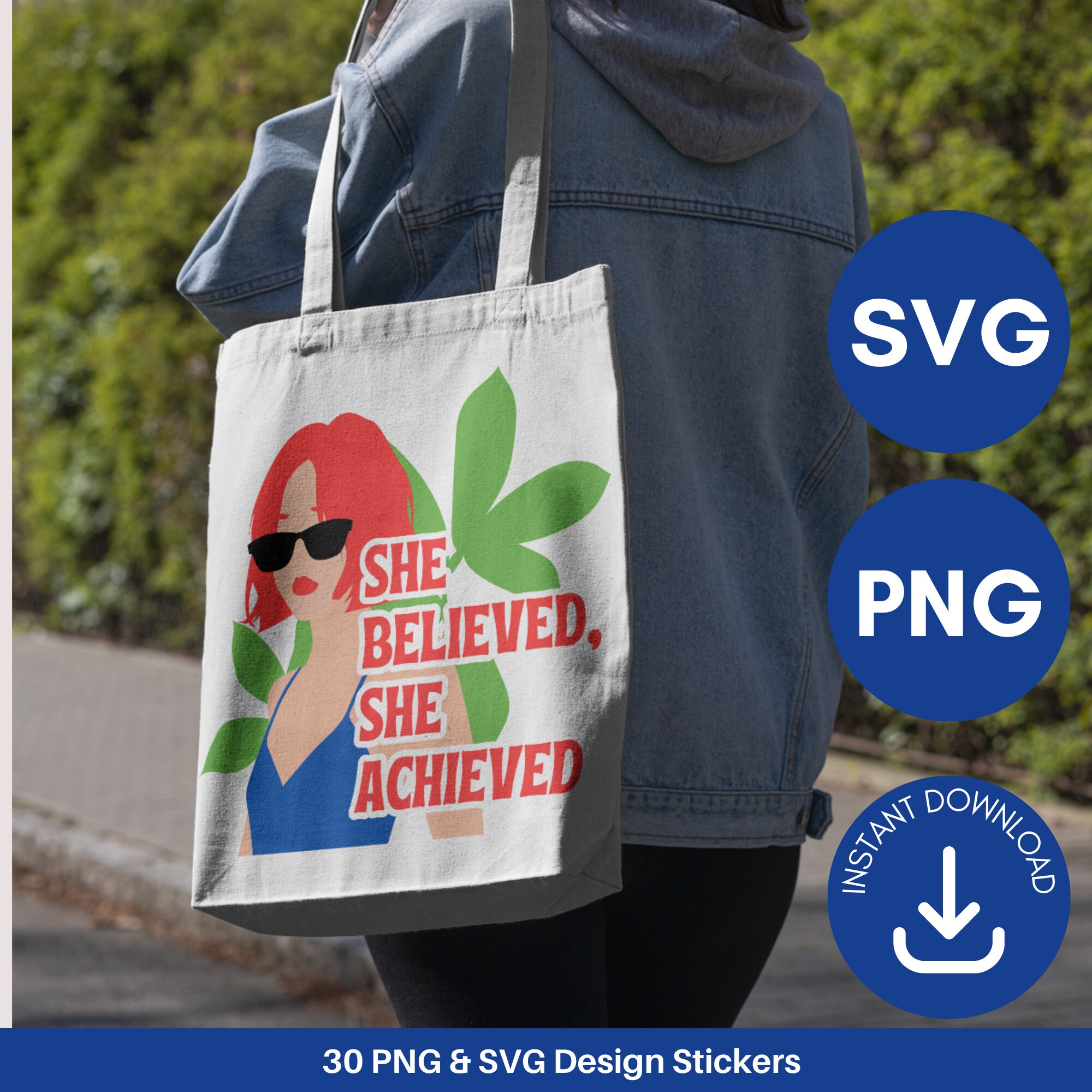 Girl Boss Sticker SVG Files PNG Boss Babe Sticker Women Empowerment ...
