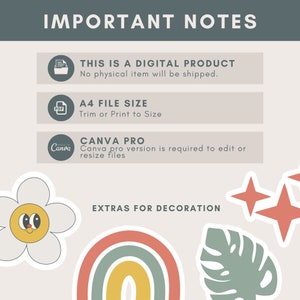 Editable Modern Boho Bulletin Board Letters Template Classroom Decor ...