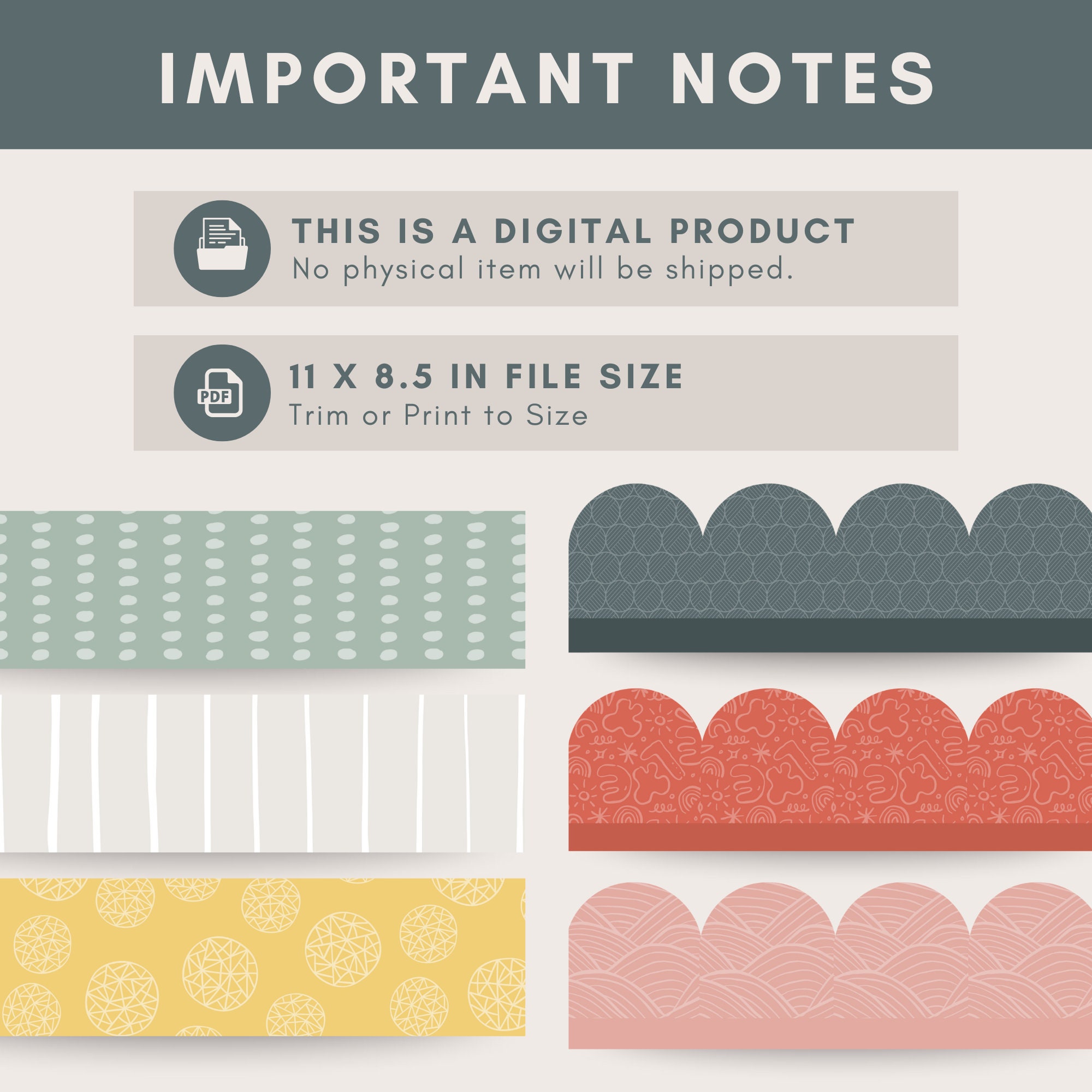 Bulletin Board Borders Classroom Decor Preschool Boho Theme Toddler ...