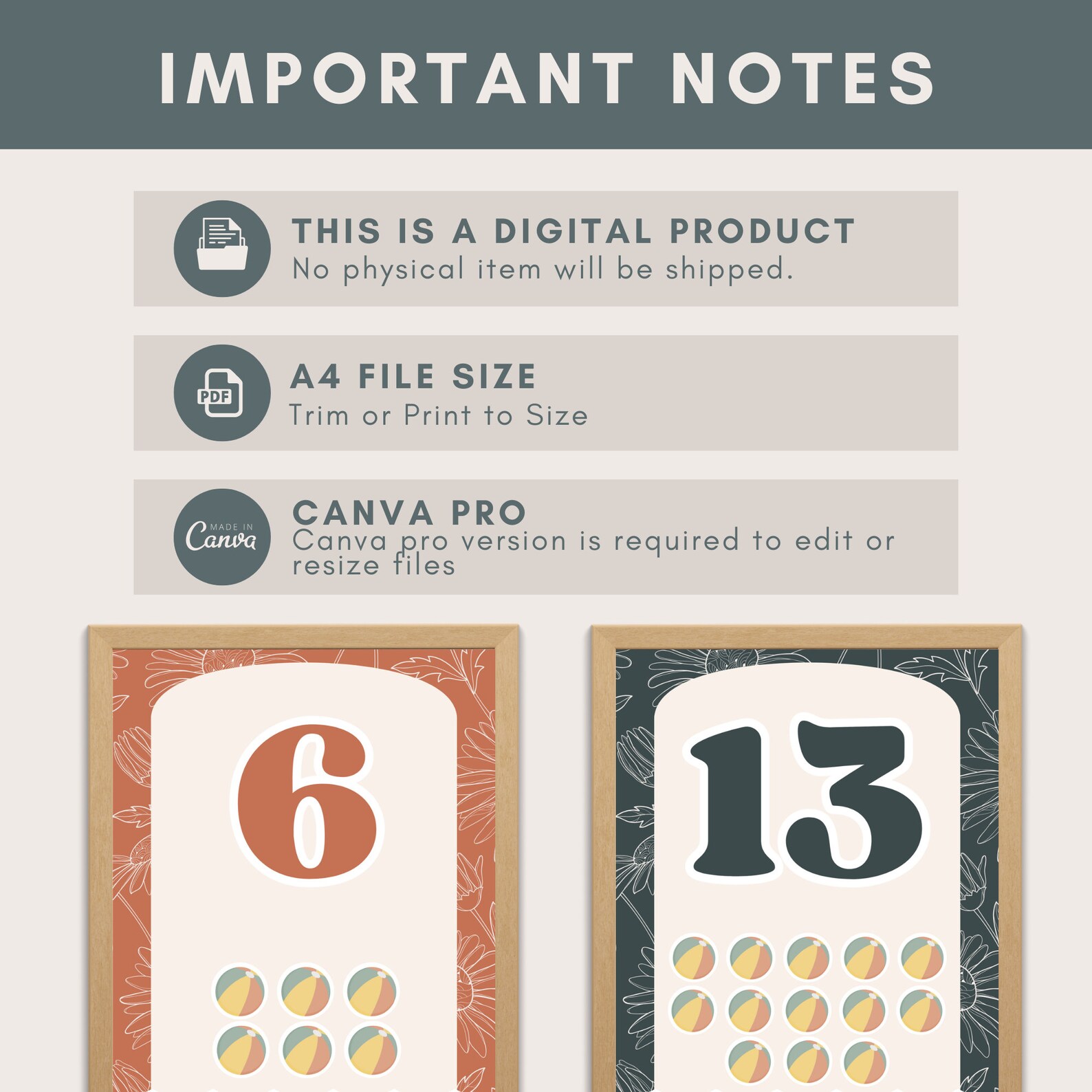 Editable Numbers Classroom Posters Sets Numbers Classroom Decor ...