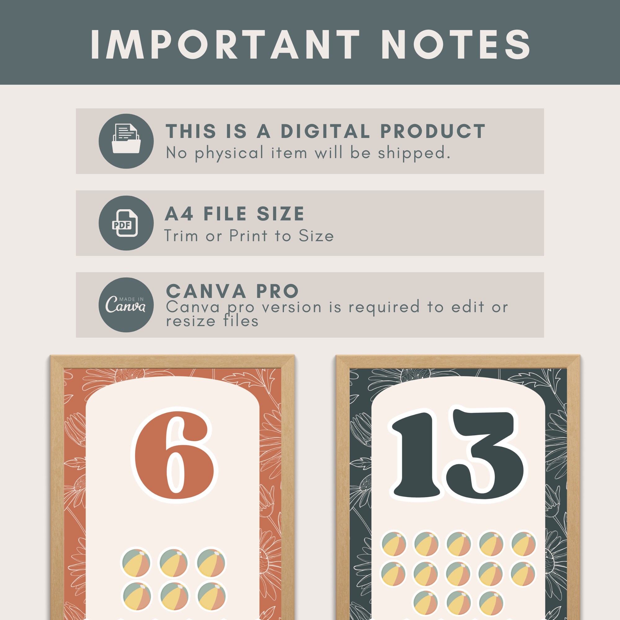 Editable Numbers Classroom Posters Sets Numbers Classroom Decor ...