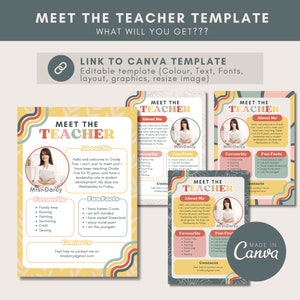 Editable Meet the Teacher Classroom Template Teacher Introduction ...