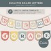 Editable Modern Boho Bulletin Board Letters Template Classroom Decor ...