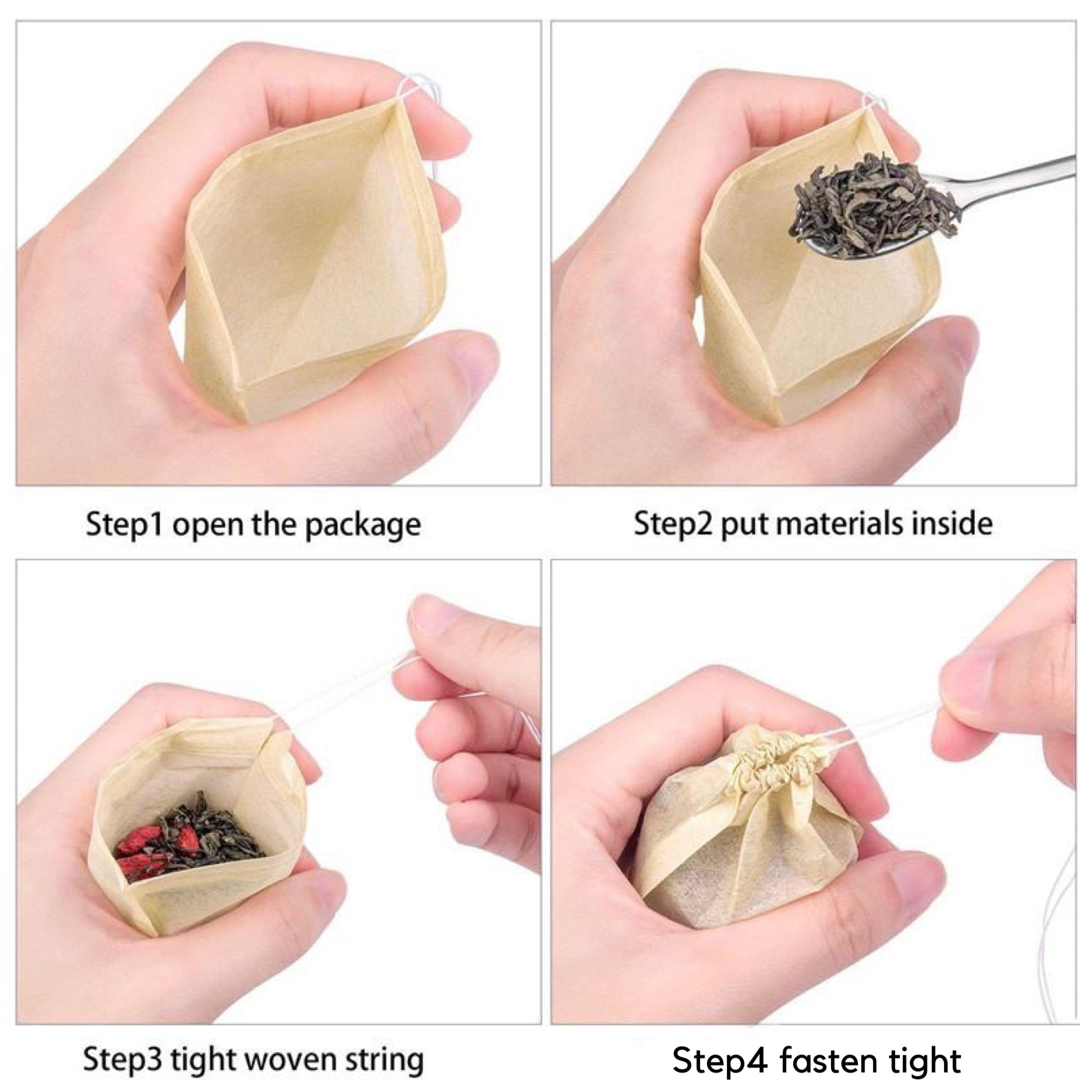Tearapy Eco-friendly Paper Tea Infuser Bags | Unbleached Paper Bags for ...