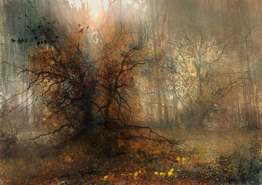 Autumn in the Forest | Giclee Print | Landscape Art | Paper or Canvas ...