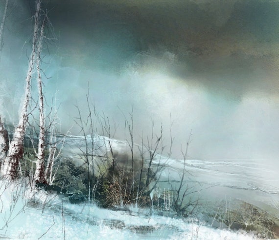 Winter on the Beacon Giclee Print Canvas or Paper Winter - Etsy UK