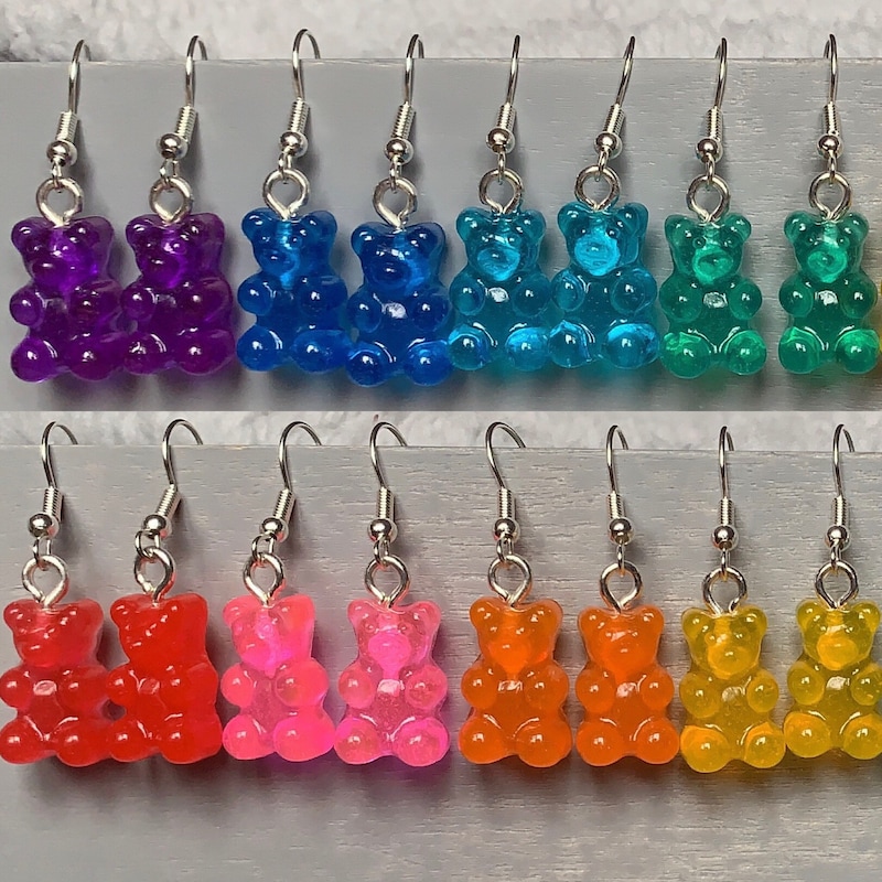 Gummy Bear Earrings - Etsy