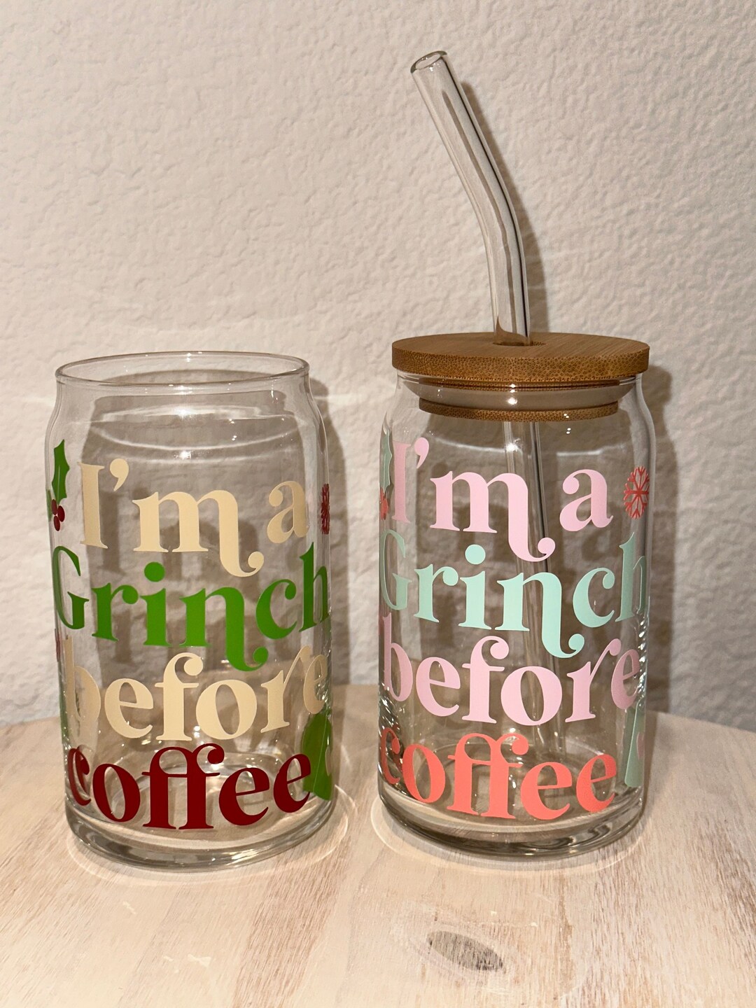 Grinch Glass Grinch Cup Grinch Coffee Mug Grinch Drinking - Etsy