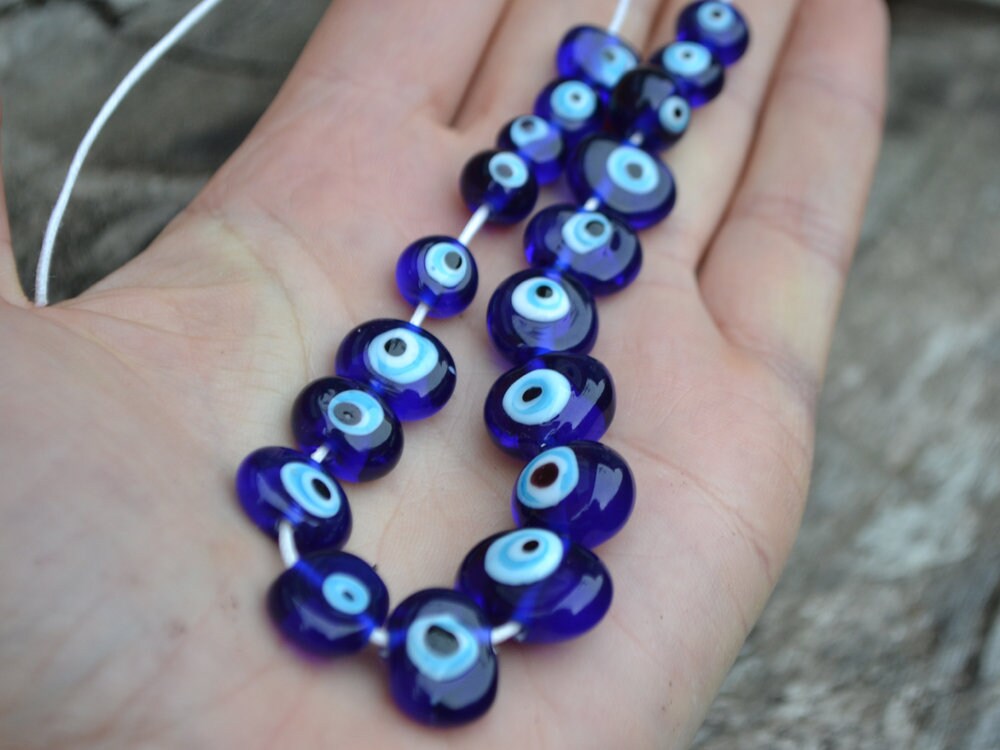 Lampwork Devil Eye Beads, Evil Eye Jewelry, Murano Glass Beads ...