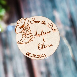 Western Save the Date Magnets - Custom Country Wedding Magnets ...