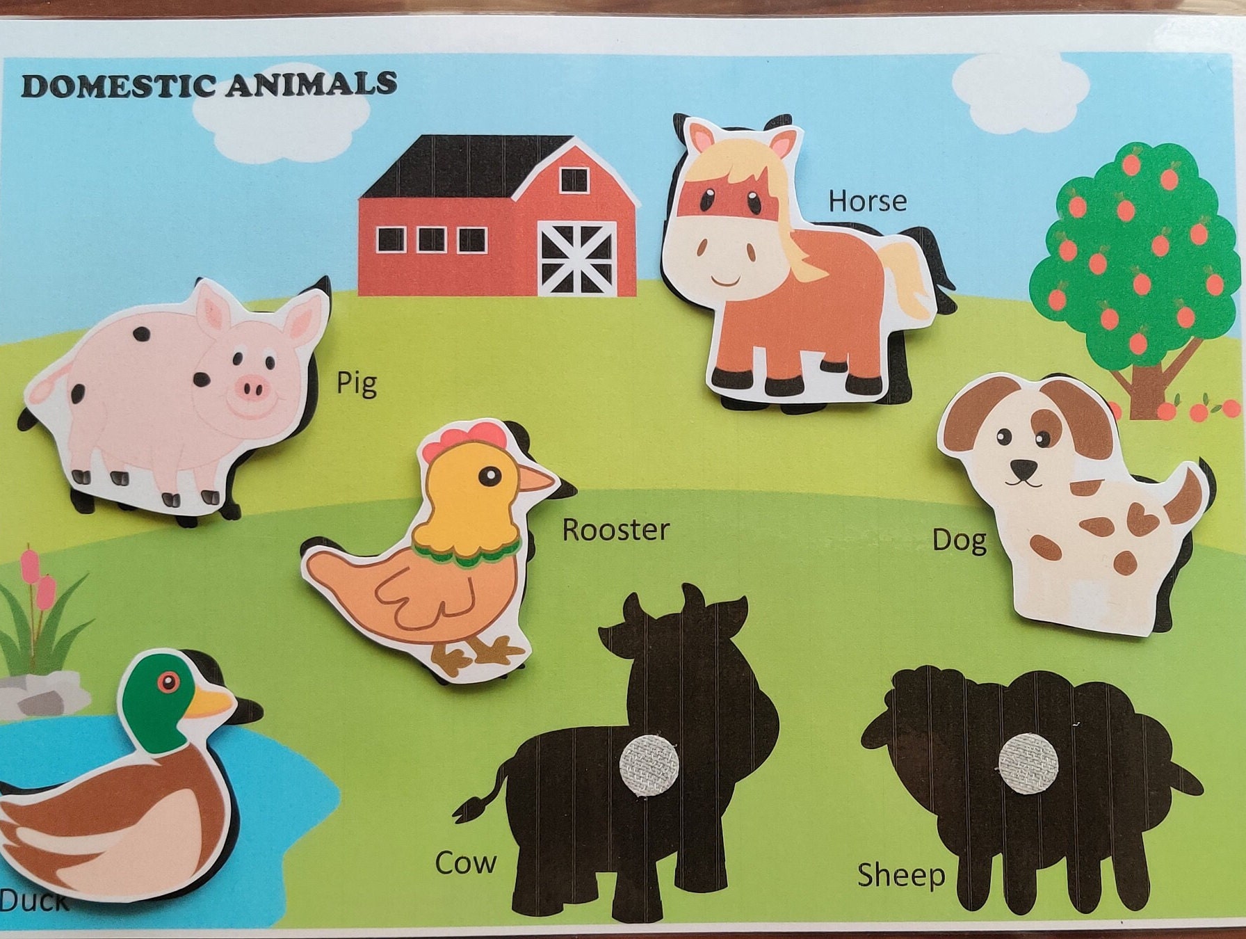 Animals Matching Habitats Matching Learning Animals Animal - Etsy Canada