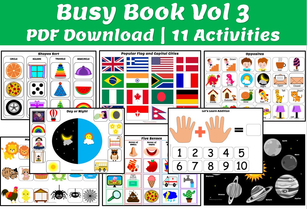 Busy Binders Set, Covers 3 Books From Vol 1 to 3 - Etsy