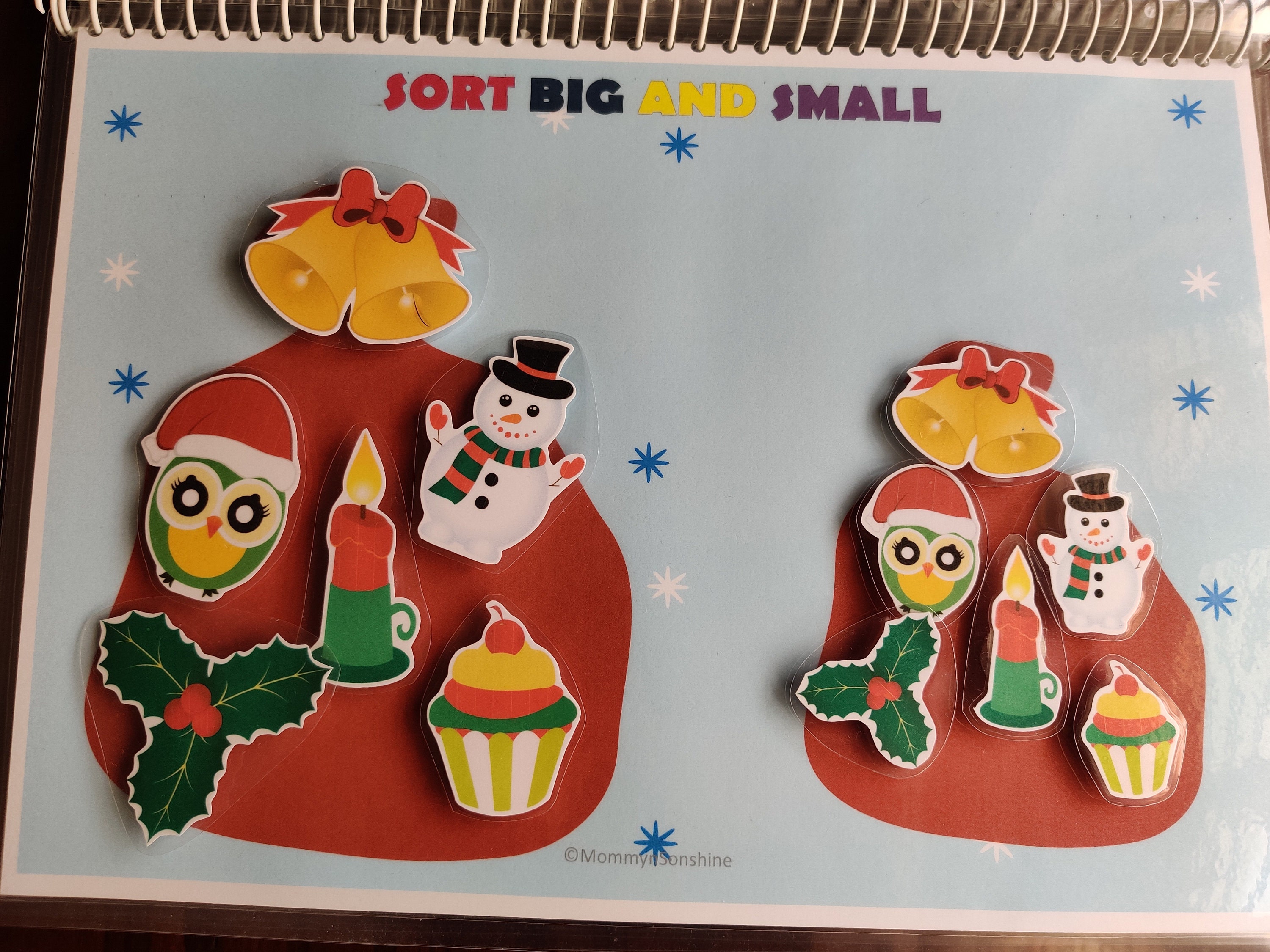 Christmas Busy Binder, Christmas Theme Learning Sheets for Toddlers and ...