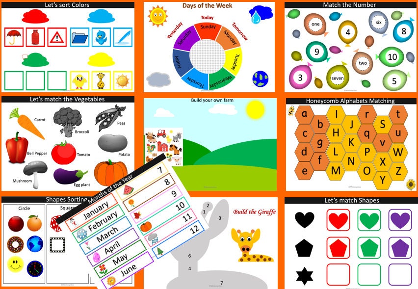 Buy Toddler Busy Book Learning Binder for Preschoolers Homeschooling ...