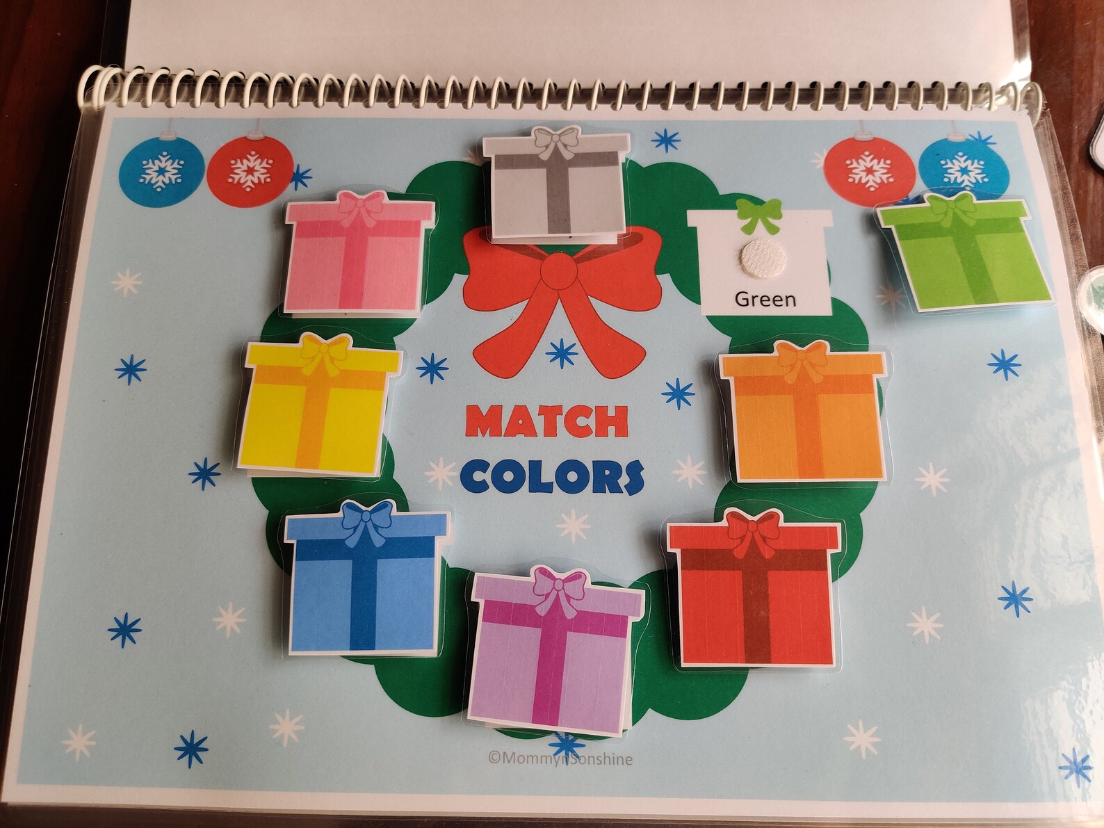 Christmas Busy Binder, Christmas Theme Learning Sheets for Toddlers and ...