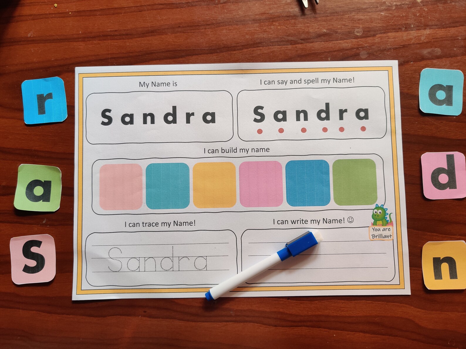 I Can Build My Name, Personalized Name Page, Learn My Name, Trace My ...