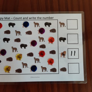 Buy Wild Animals Pattern Match Montessori Homeschooling Quiet Time ...