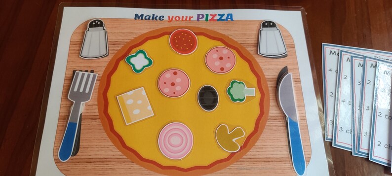 Make Your Own Pizza, Pizza Busy Book, File Folder Games, Homeschool ...