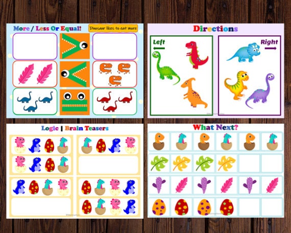 Dinosaur Busy Book Dino Theme Binder Preschooler Activities - Etsy