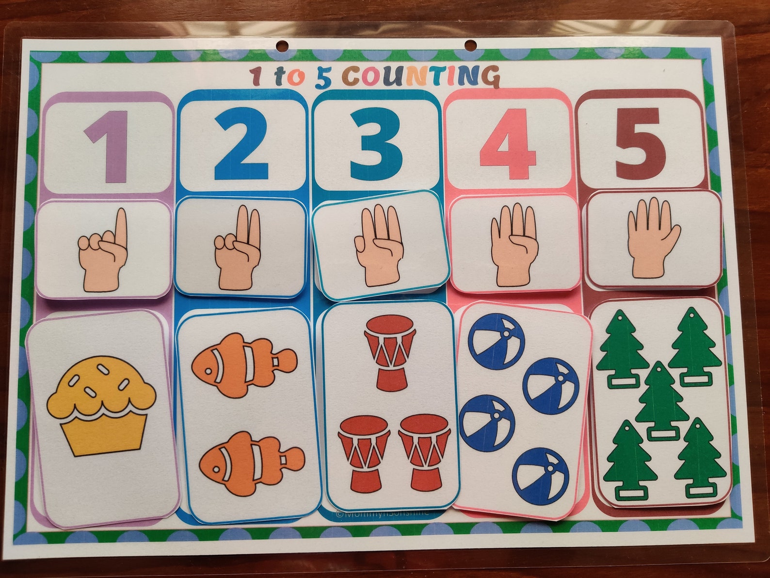 1 to 10 Counting, Busy Book Worksheet, Toddler Learning Binder, Numbers ...