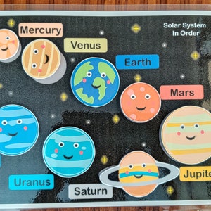 Buy Solar System Busy Binder, Layers of Earth, Preschooler Learning ...