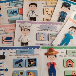 Community Helpers, Busy Book on Occupation, Know Your Community and the ...