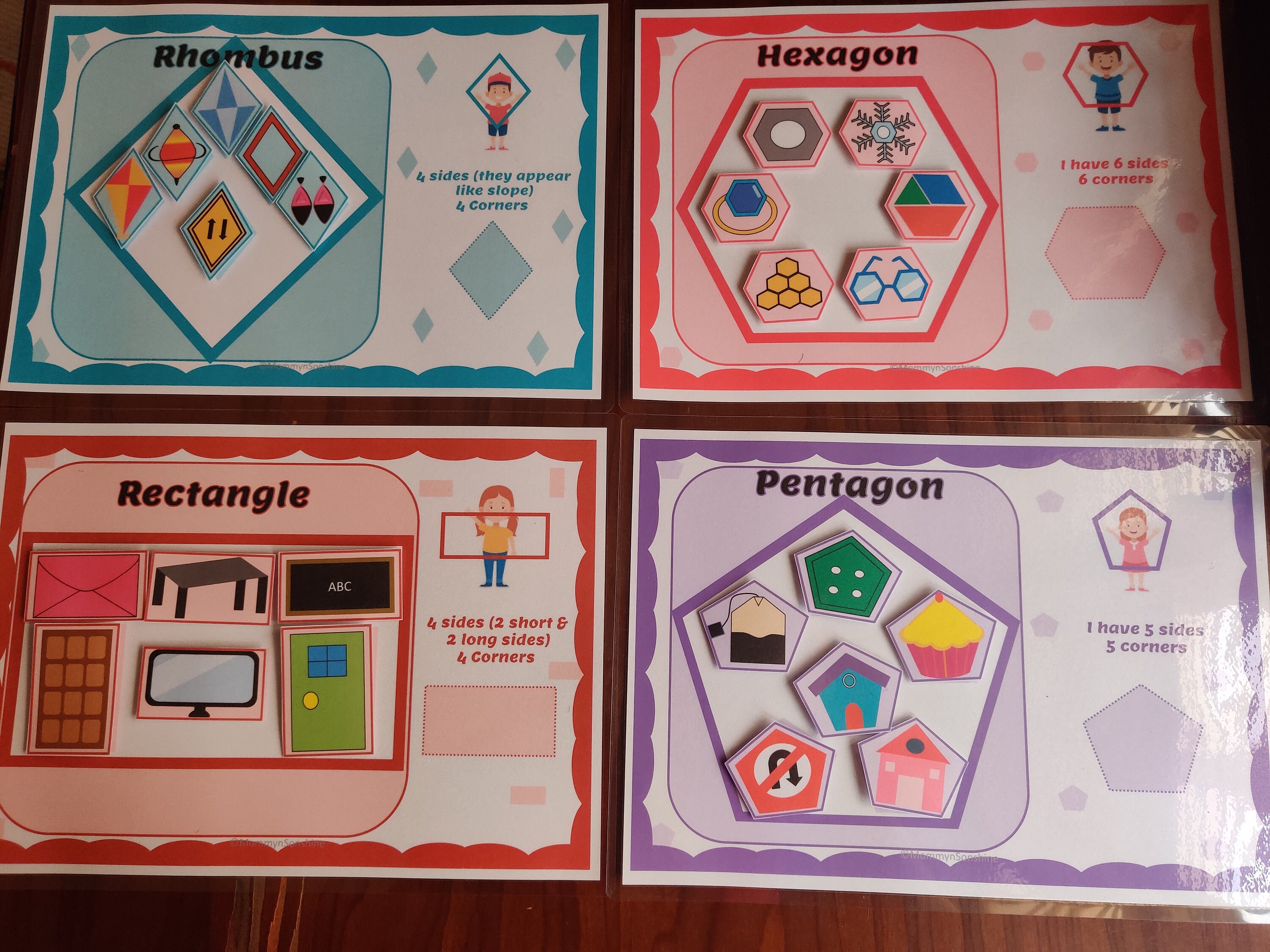 Shapes Sorting Mat, Toddler Busy Book Activity, Preschooler Curriculum ...