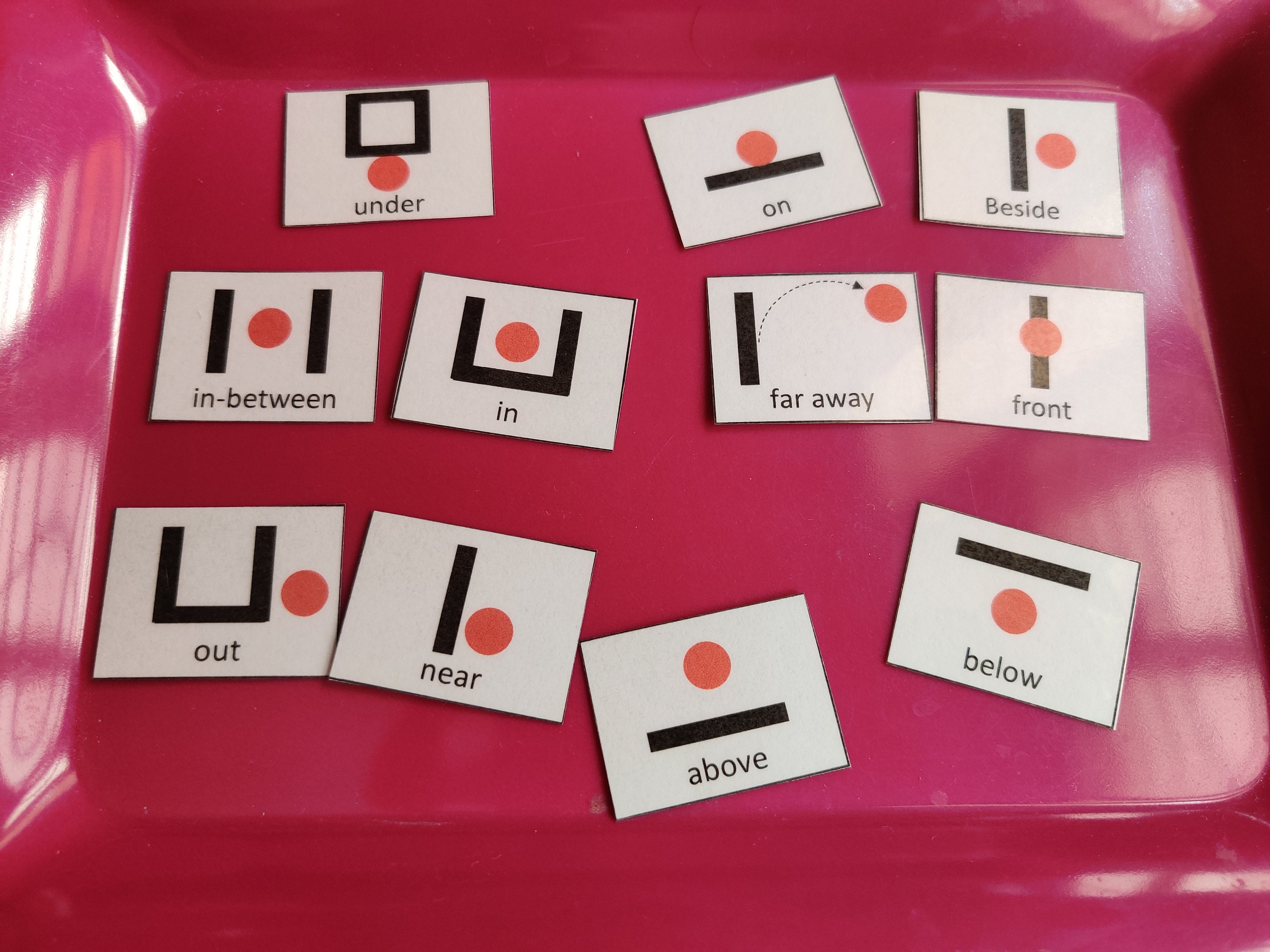 Interactive Preposition Activity Grammar Montessori - Etsy