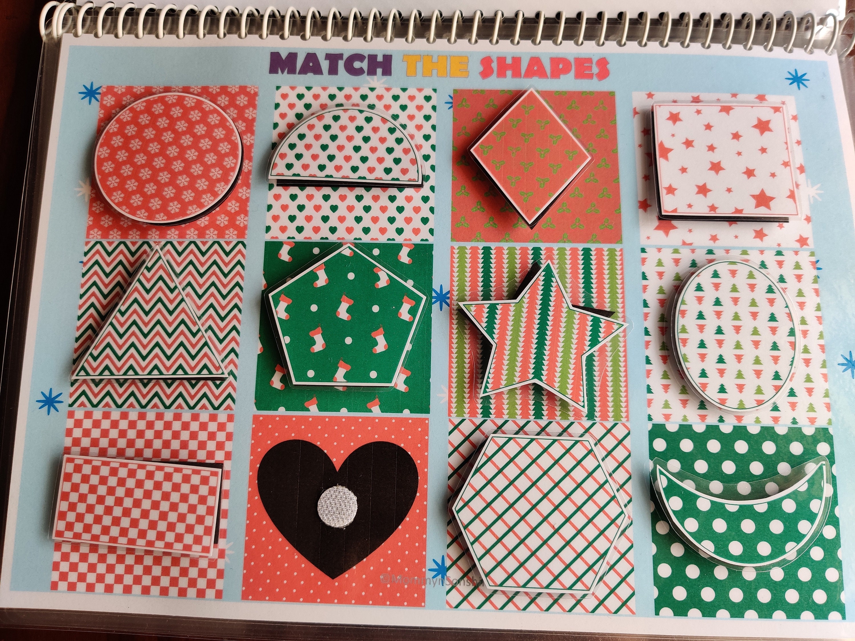 Christmas Busy Binder, Christmas Theme Learning Sheets for Toddlers and ...