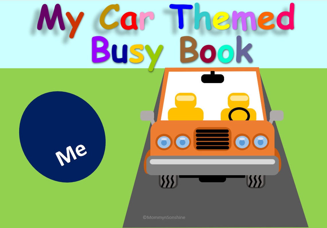 Cars Themed Busy Book Toddler Busy Binder Homeschooling - Etsy Canada