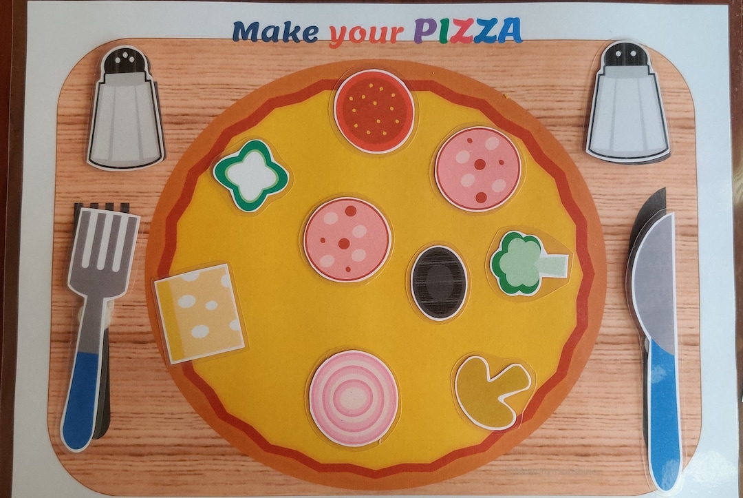 Make Your Own Pizza, Pizza Busy Book, File Folder Games, Homeschool ...