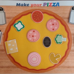 Make Your Own Pizza, Pizza Busy Book, File Folder Games, Homeschool ...