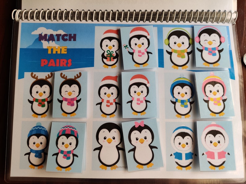 Christmas Busy Binder, Christmas Theme Learning Sheets for Toddlers and ...