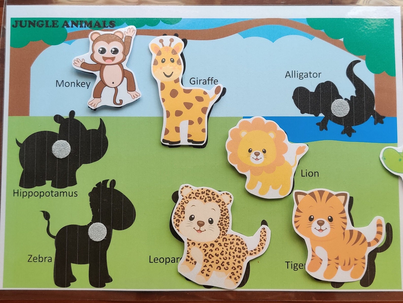 Animals Matching Habitats Matching Learning Animals Animal - Etsy Canada