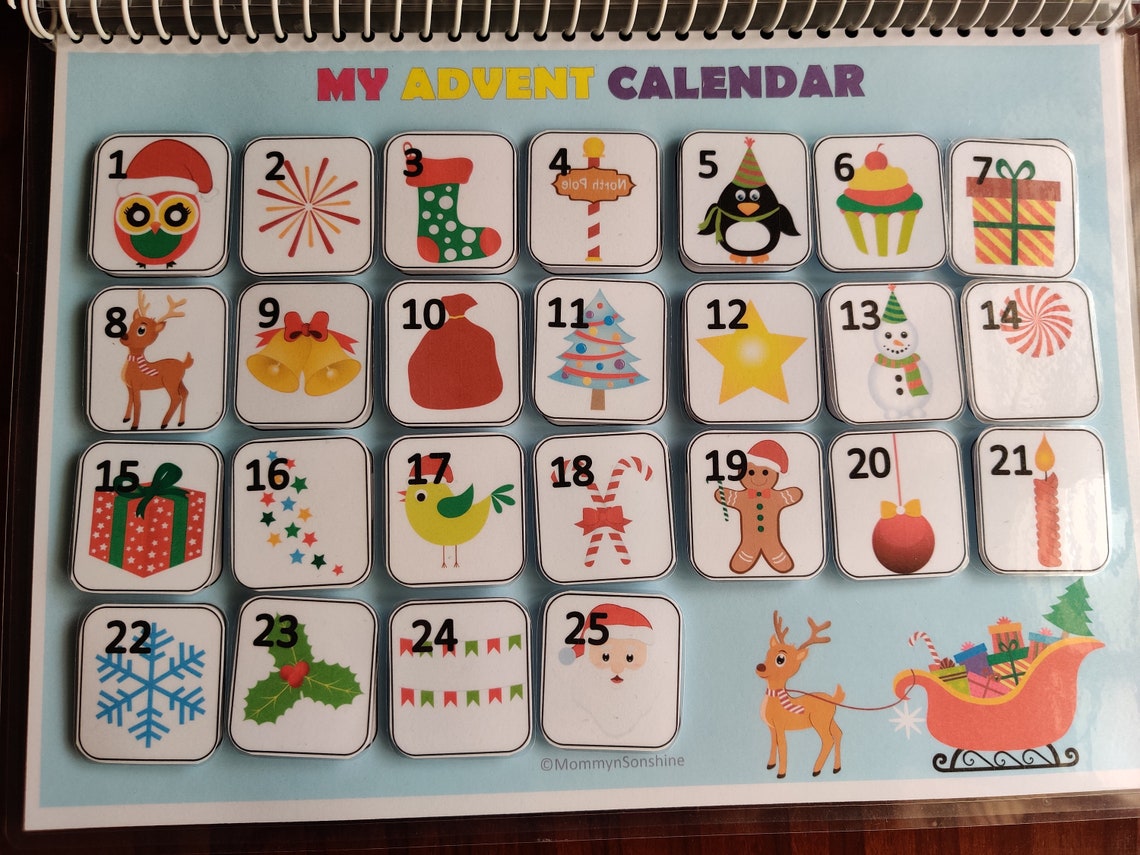 Christmas Busy Binder, Christmas Theme Learning Sheets for Toddlers and ...