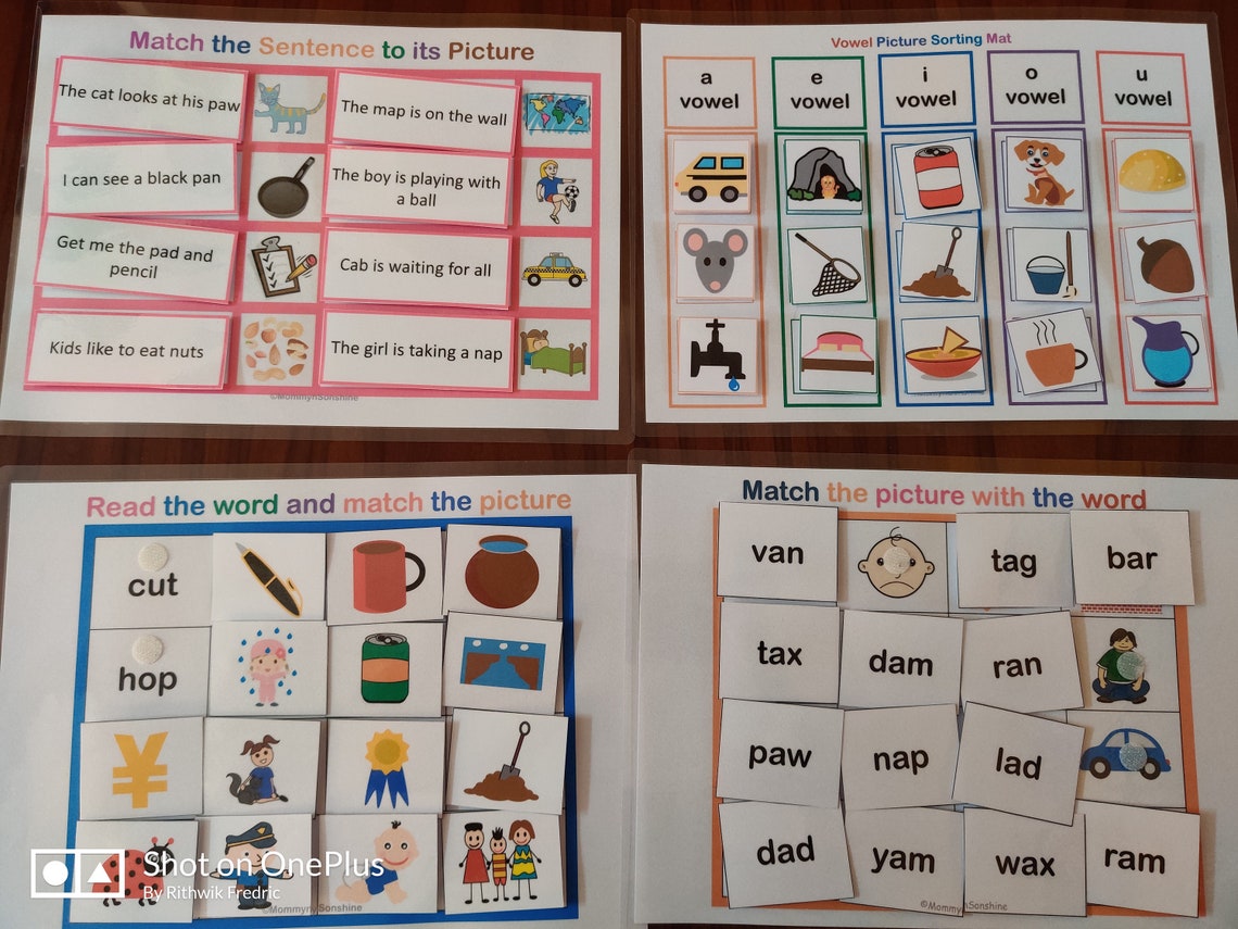 CVC Word Family Busy Binder Homeschooling Kit Literacy - Etsy