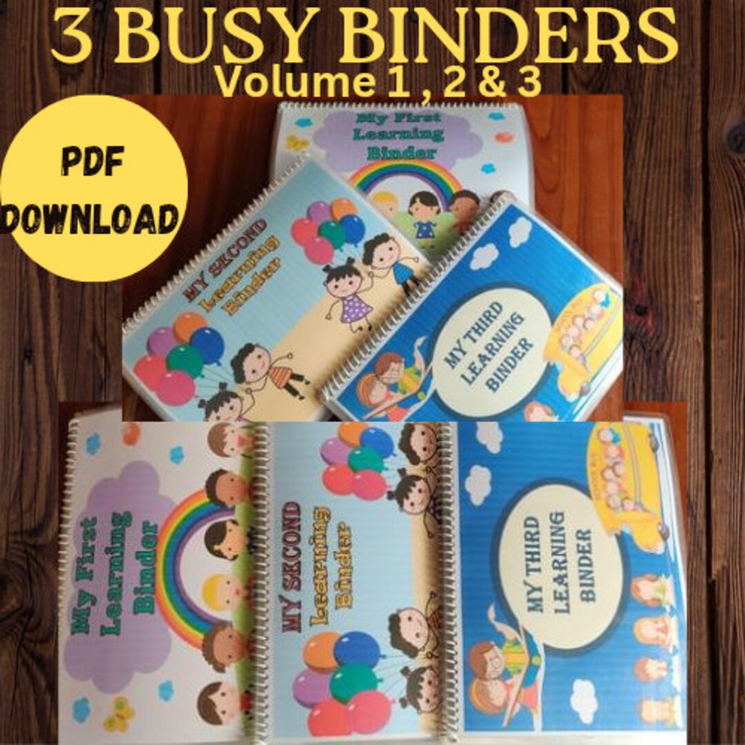 Busy Binders Set, Covers 3 Books From Vol 1 to 3 - Etsy
