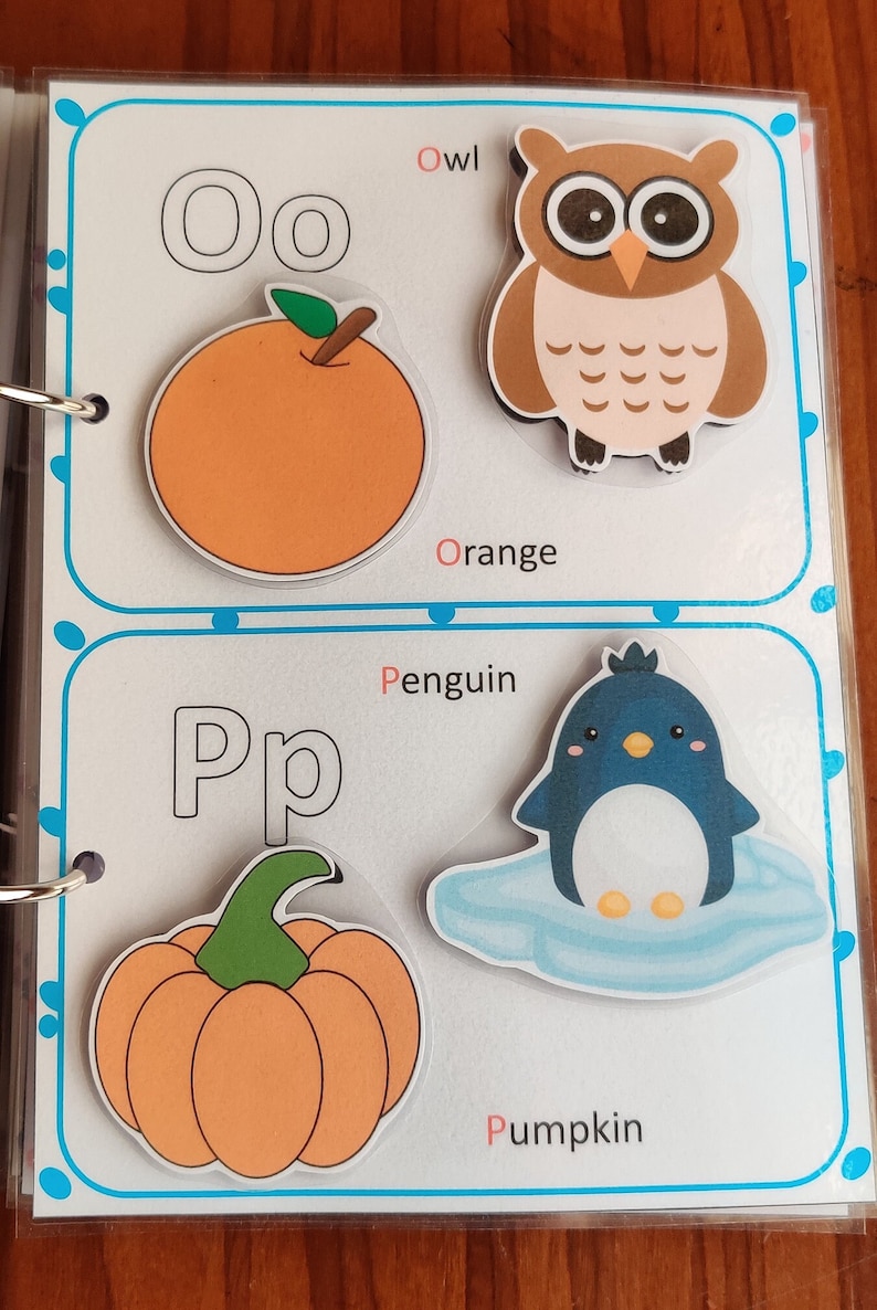 Alphabet Book, Alphabet Busy Book, Mini Binder, Phonics Binder - Etsy