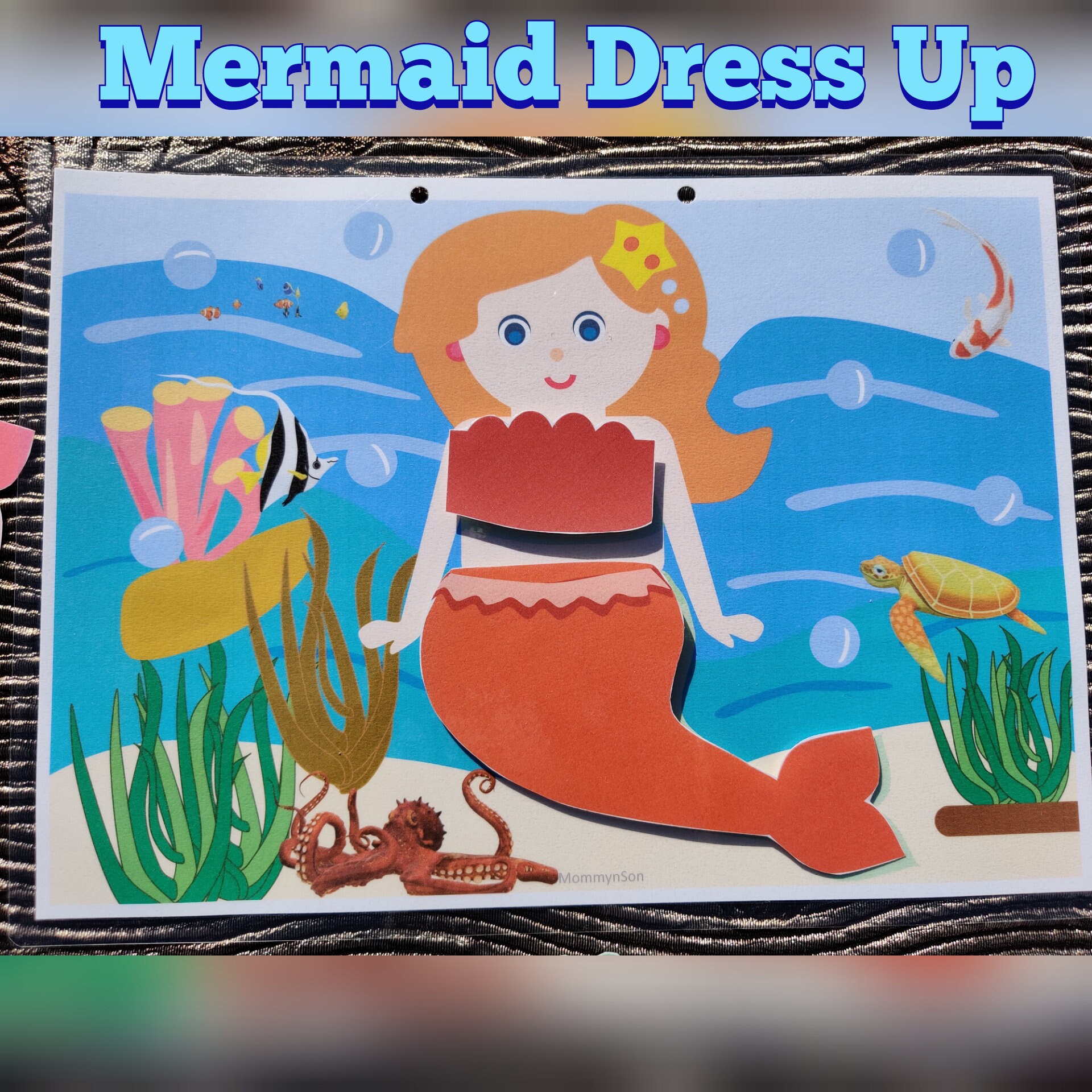 Mermaid Dress up Activity Sheet Busy Book Fun Game Printable Pack - Etsy