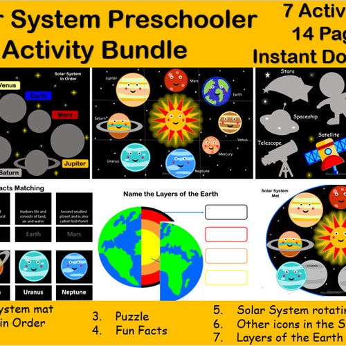Buy Solar System Busy Binder Layers of Earth Preschooler Online in ...