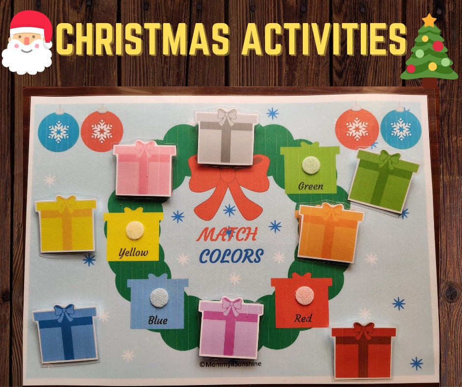 Christmas Busy Binder Christmas Theme Learning Sheets for - Etsy