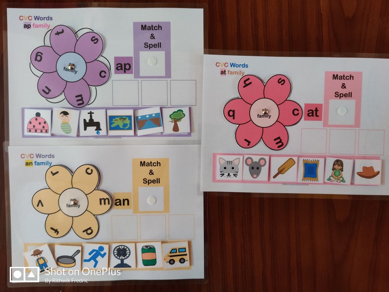 CVC Word Family Busy Binder Homeschooling Kit Literacy - Etsy